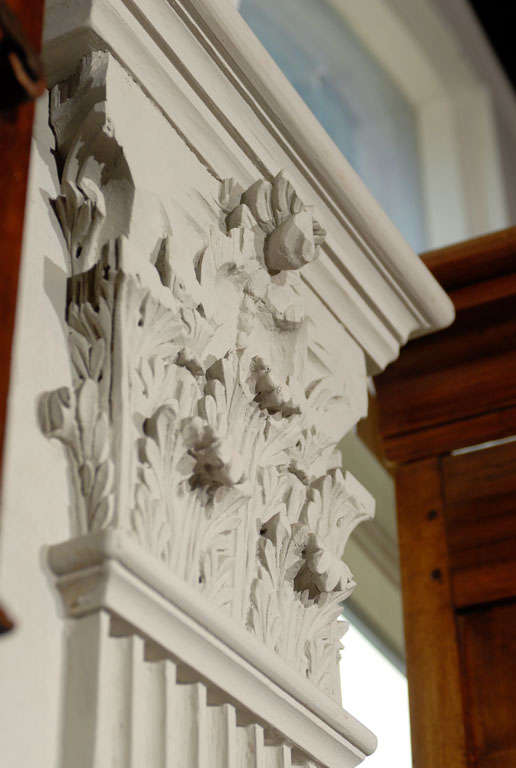 Pair of Neoclassical Style English 19th Century Painted Corinthian ...