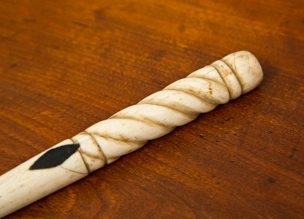 ASailor-Made Whalebone Fid With Ebony Inlay For Sale at 1stDibs