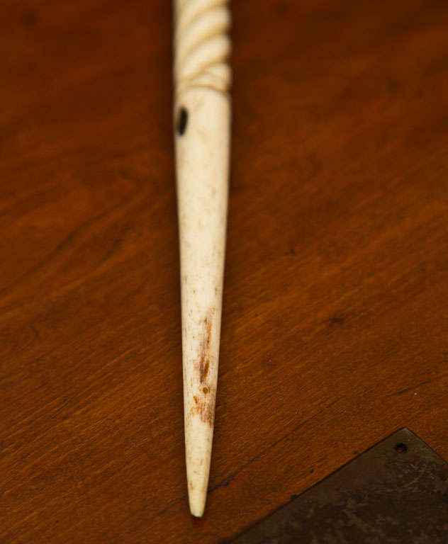 ASailor-Made Whalebone Fid With Ebony Inlay For Sale at 1stDibs