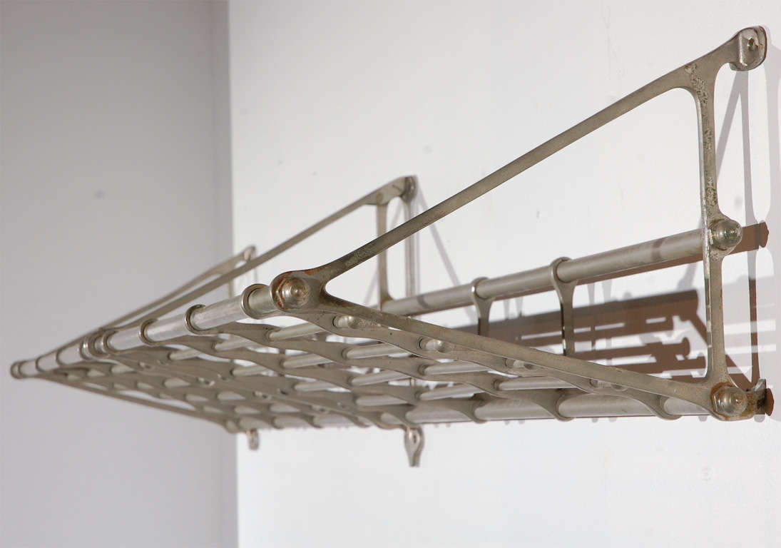 Nickel Pullman Train Luggage Rack at 1stDibs | pullman luggage rack