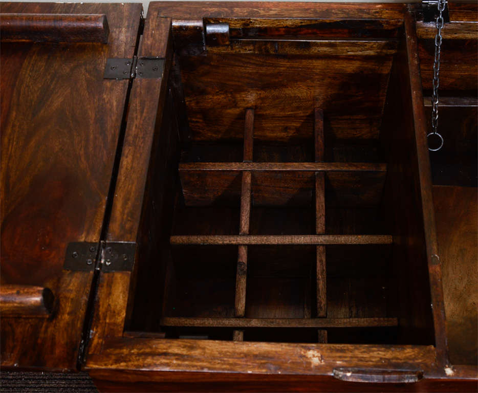 Vintage Reclaimed Wood Chest or Trunk with Metal Hardware at 1stDibs ...