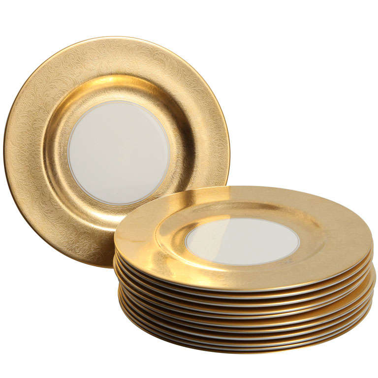 Set of 12 Pickard China plates at 1stDibs | pickard plates