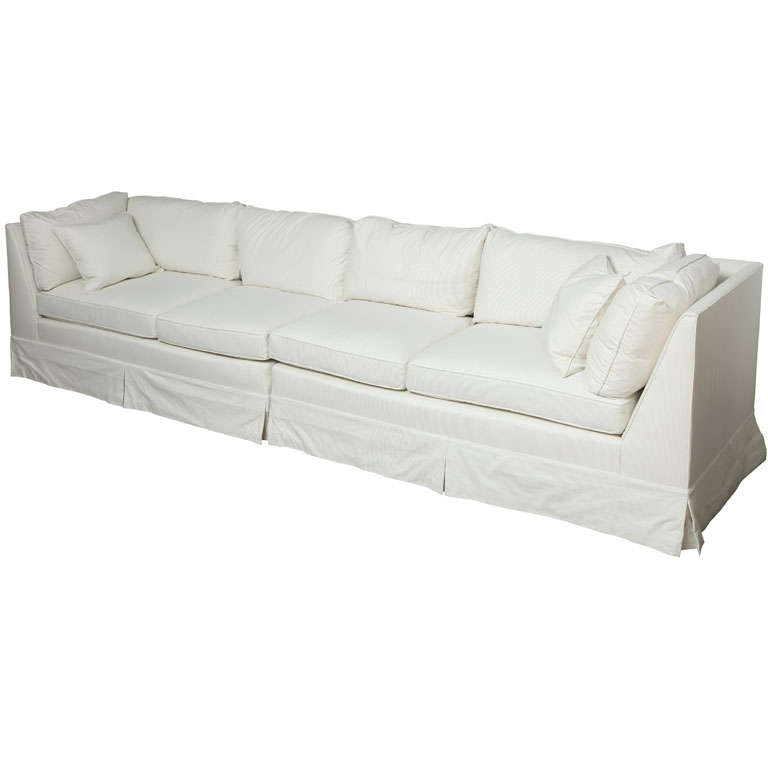 Custom Two Section Sofa at 1stDibs