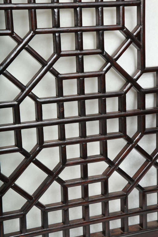 Chinese Lattice Screen at 1stDibs