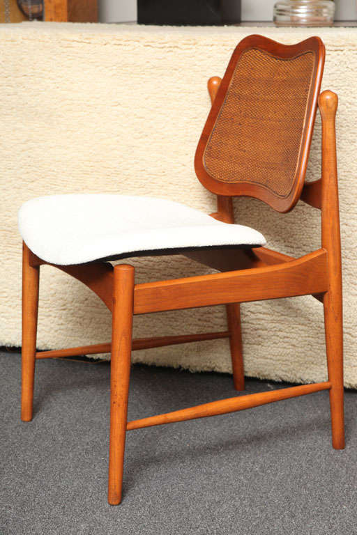 SIX Arne Vodder Teak and Cane Dining Chairs at 1stDibs | arne vodder ...