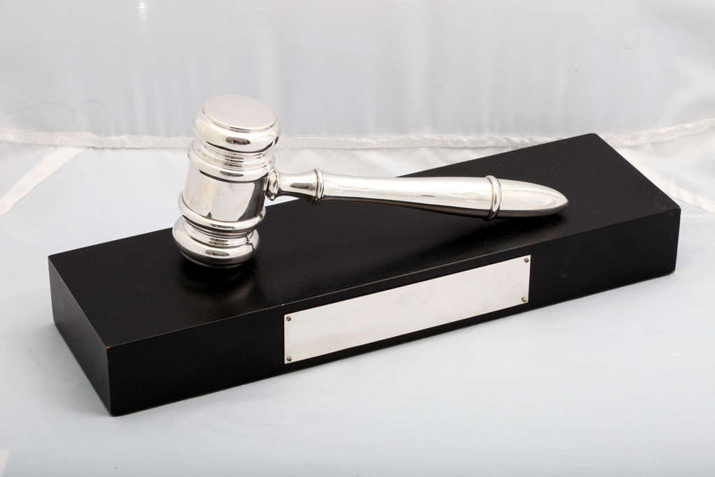 Sterling Silver Gavel at 1stDibs