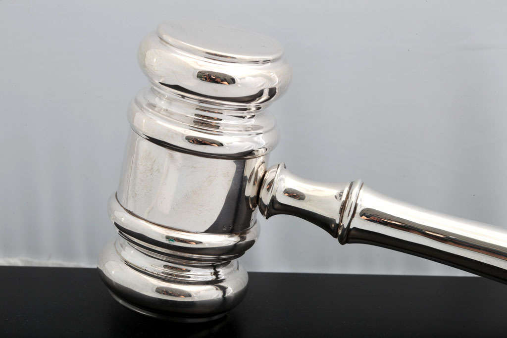 Sterling Silver Gavel at 1stDibs