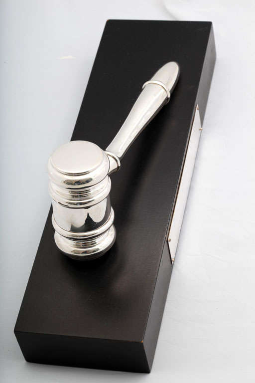 Sterling Silver Gavel at 1stDibs