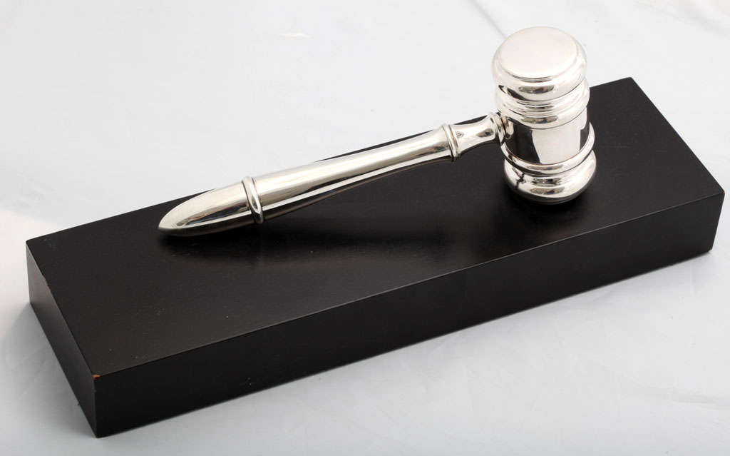 Sterling Silver Gavel at 1stDibs