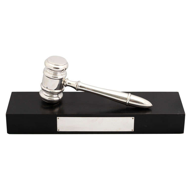 Sterling Silver Gavel at 1stDibs