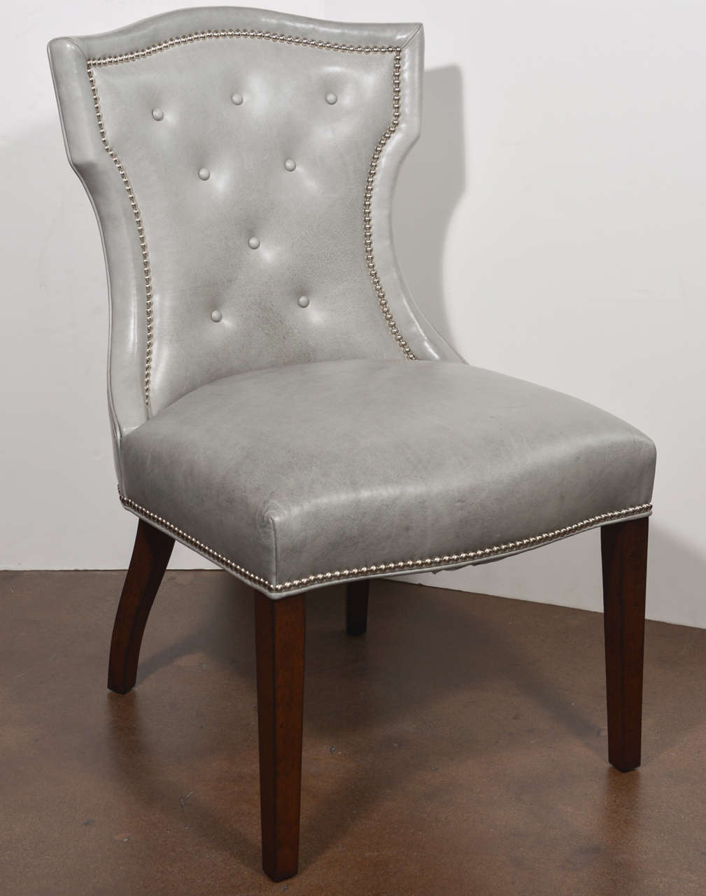 Wesley Hall Leather Chair at 1stDibs
