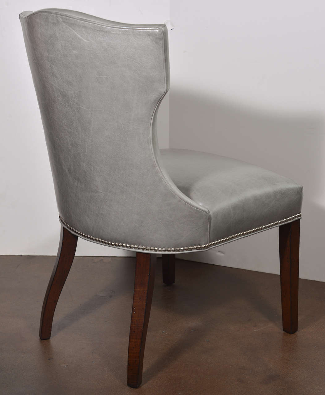 Wesley Hall Leather Chair at 1stDibs