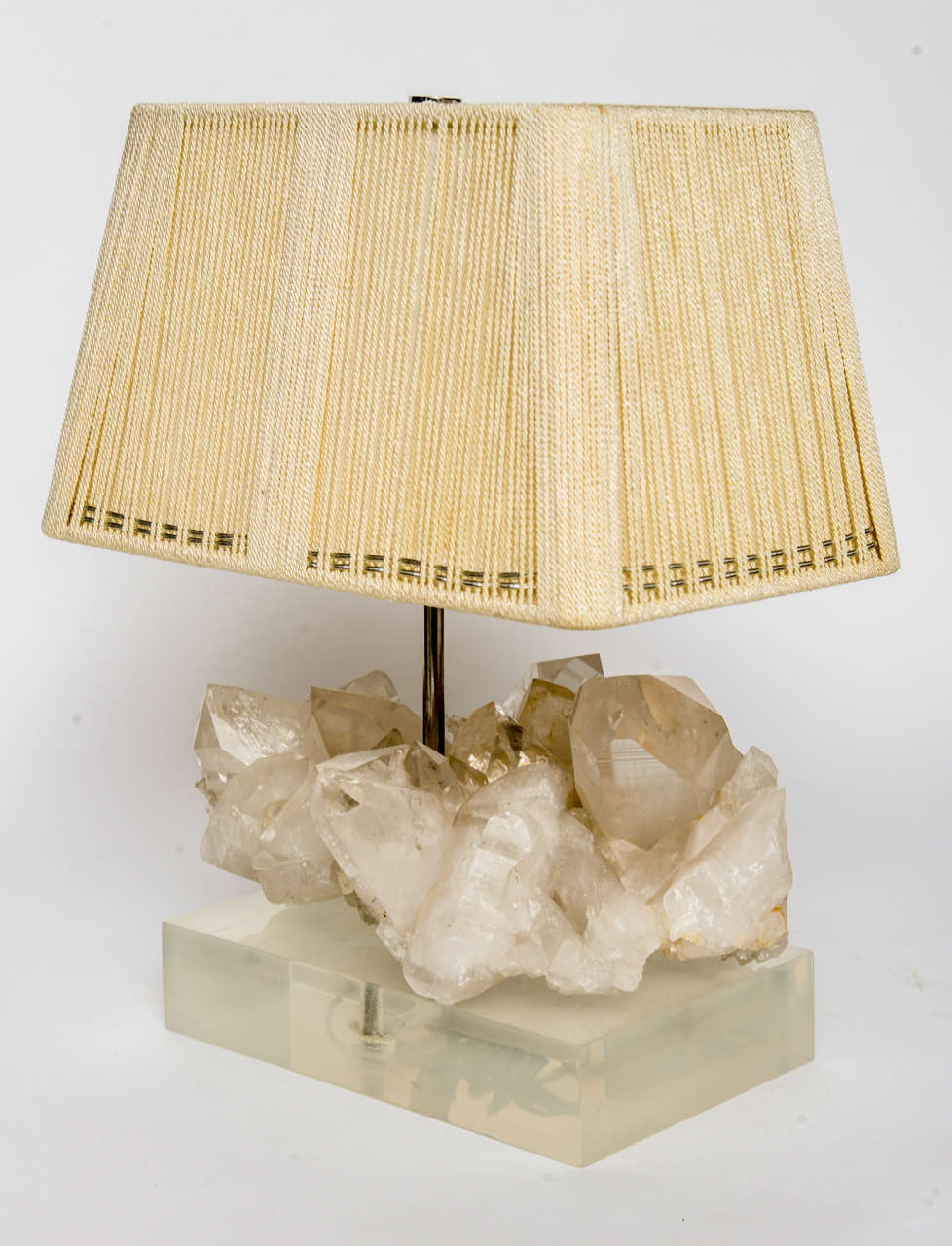 A Rock Crystal Geode Now Mounted As A Lamp at 1stDibs | crystal geode ...