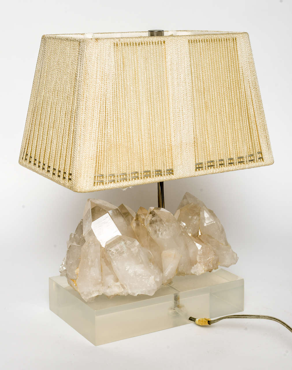A Rock Crystal Geode Now Mounted As A Lamp at 1stDibs | crystal geode ...