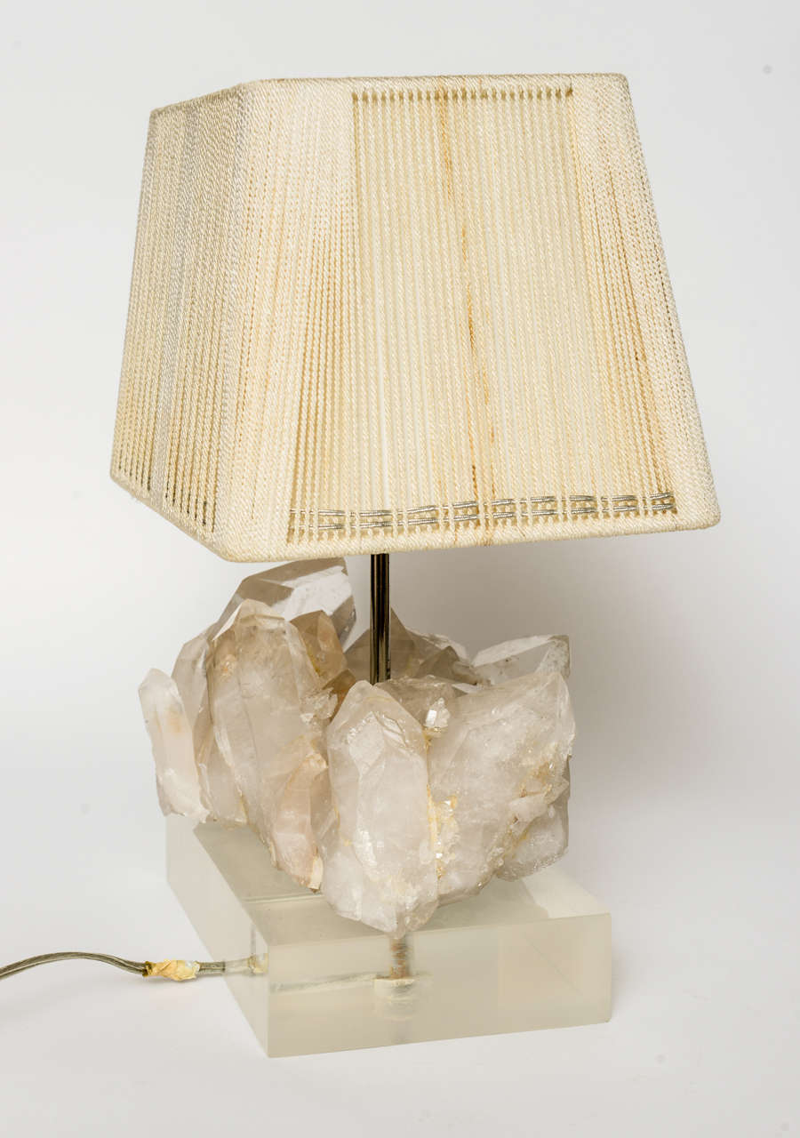 A Rock Crystal Geode Now Mounted As A Lamp at 1stDibs | crystal geode ...