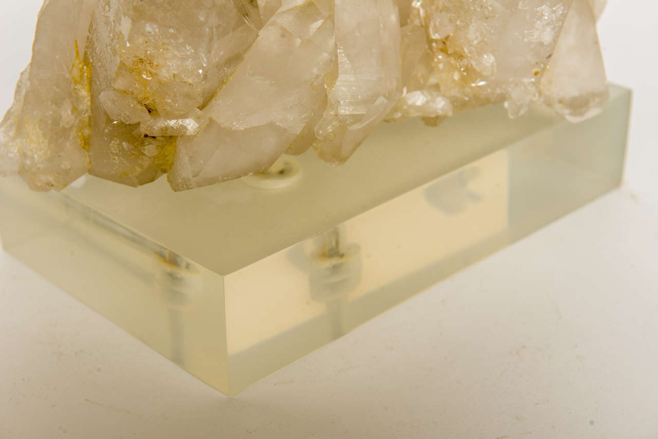 A Rock Crystal Geode Now Mounted As A Lamp at 1stDibs | crystal geode ...