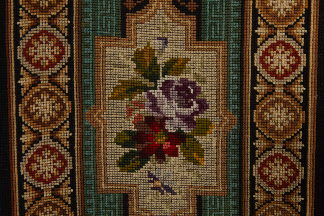 Fine Antique Victorian English Needlework Rug For Sale at 1stDibs ...