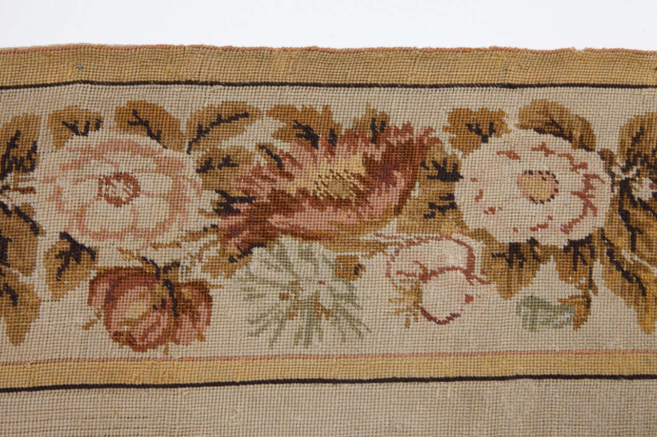 Fine Antique English Needlepoint Rug For Sale at 1stDibs | antique ...