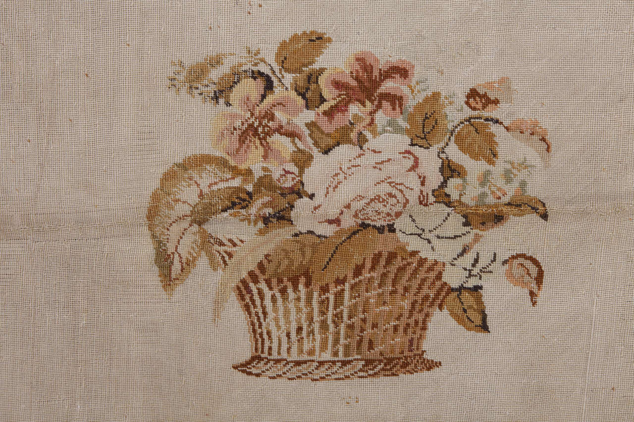 Fine Antique English Needlepoint Rug For Sale at 1stDibs | antique ...