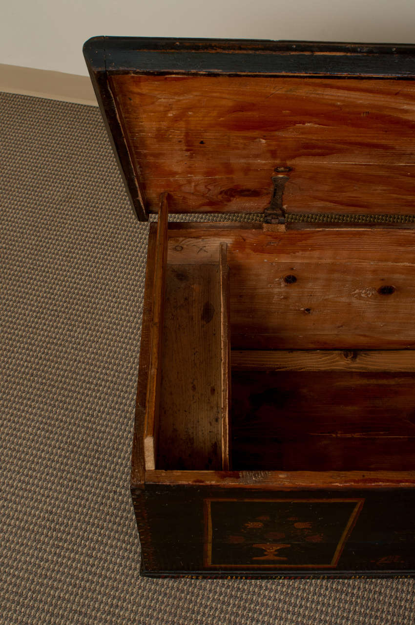 Pine Painted Dower Chest at 1stDibs | sienna dower