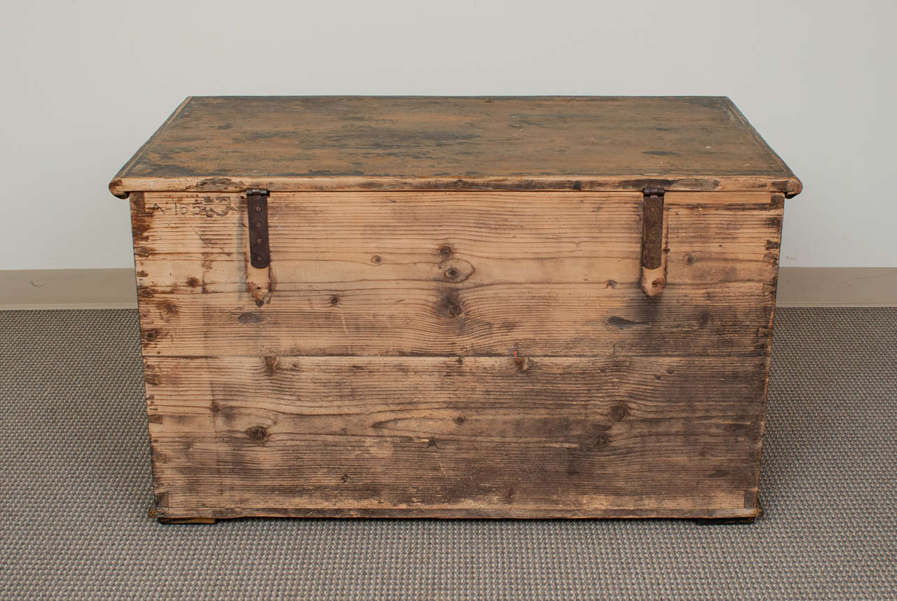 Pine Painted Dower Chest at 1stDibs