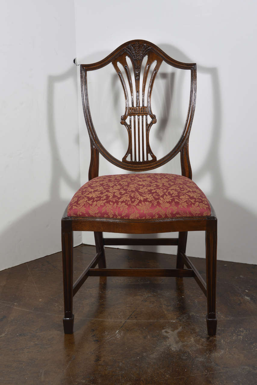 19th c English Sheraton Prince of Wales dining chairs at 1stDibs