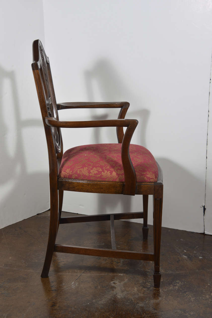 19th c English Sheraton Prince of Wales dining chairs at 1stDibs