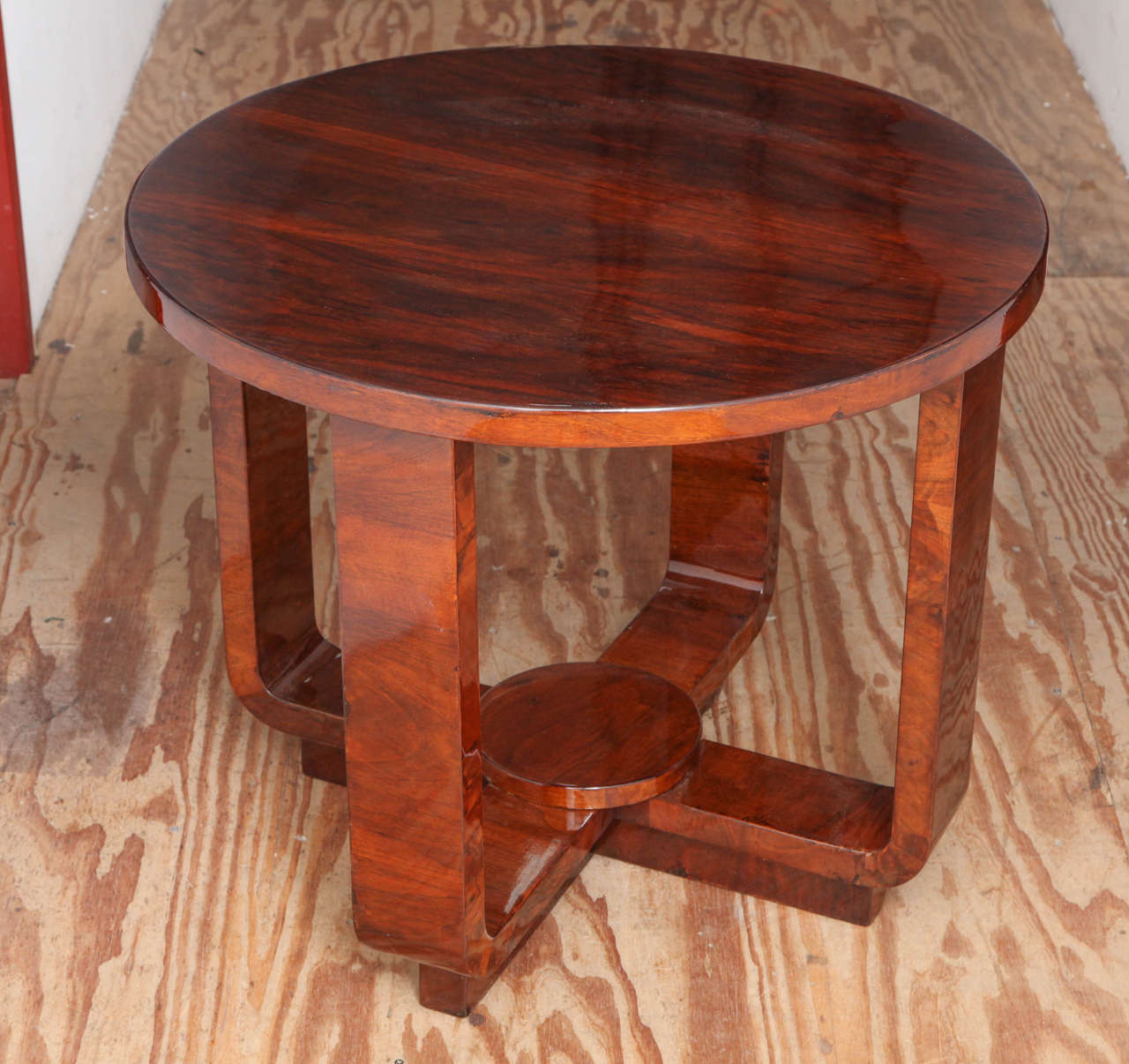 Art Deco Round Side Table at 1stDibs