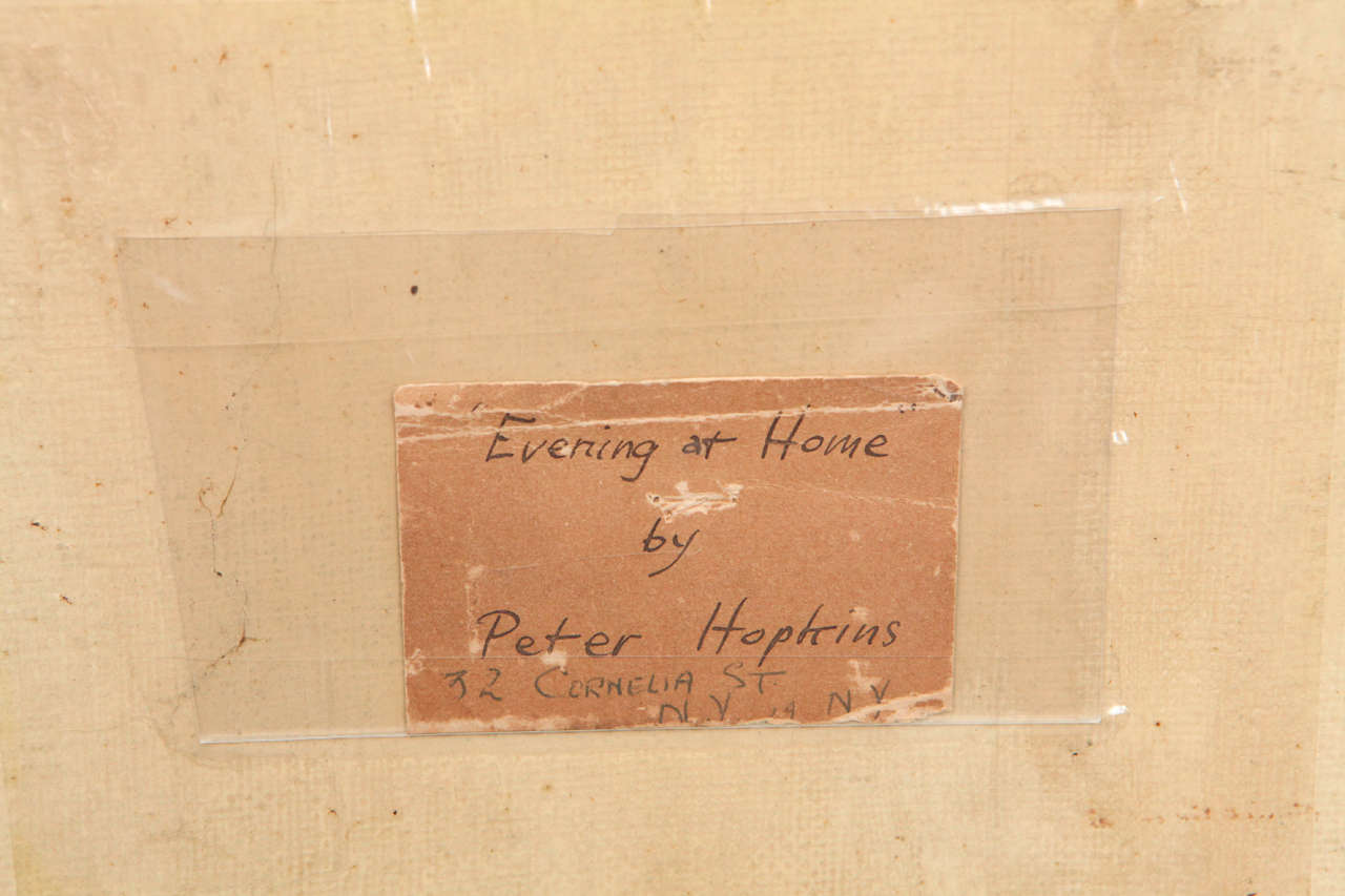 Peter Hopkins 1948 Painting of New York Street Scene at 1stDibs | peter ...