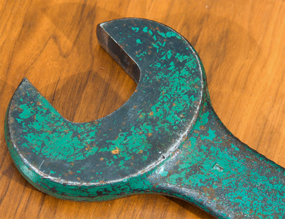 huge green wrench at 1stDibs