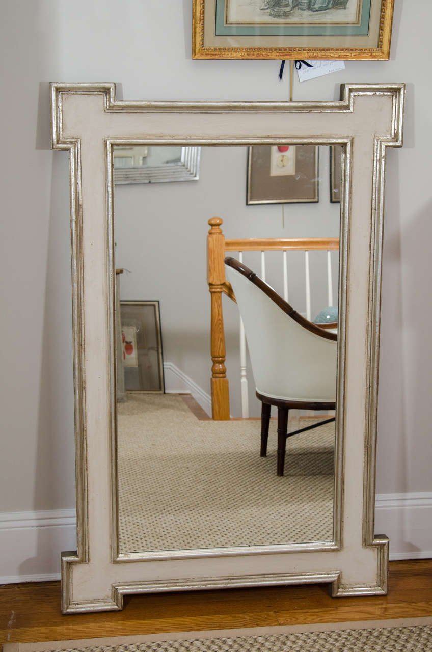 Pair of Painted Silvered Mirrors at 1stDibs