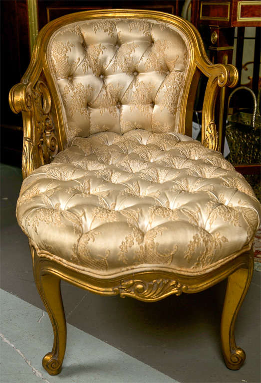 French Rococo Style Gilt Recamier at 1stDibs | french rococo chaise ...