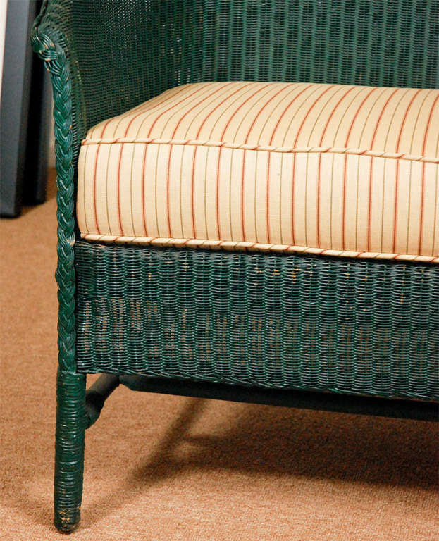 3pc Suite of Wicker Furniture at 1stDibs