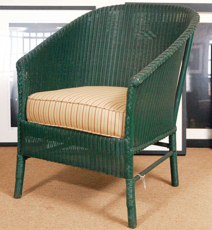 3pc Suite of Wicker Furniture at 1stDibs