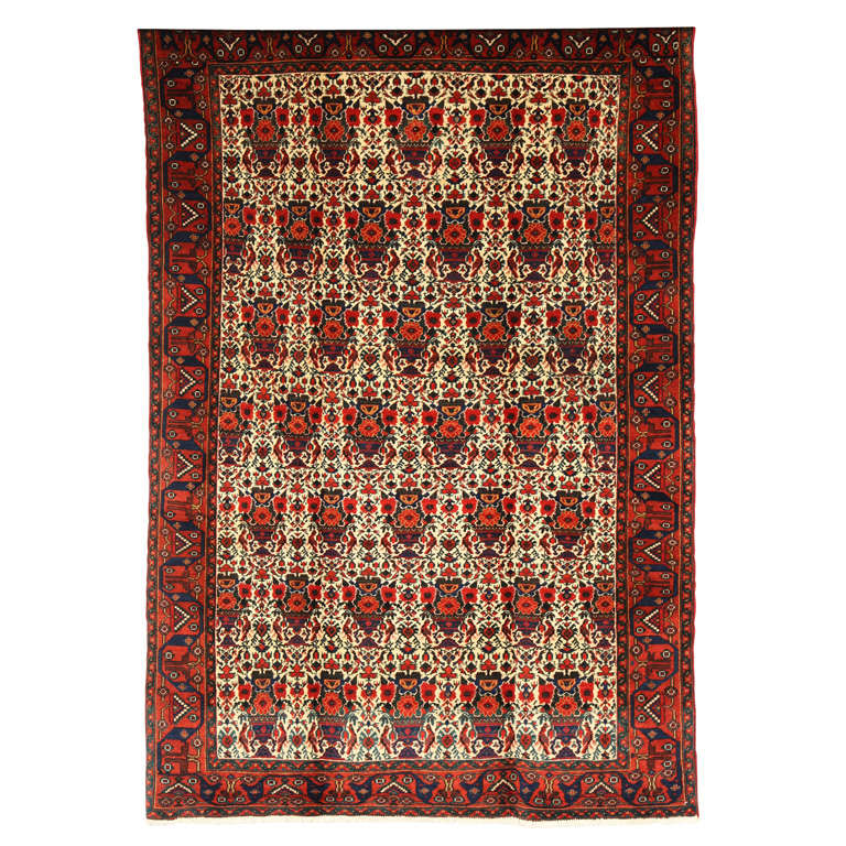 Antique 1900s Persian Zelesultan Rug, 5' x 7' For Sale at 1stDibs ...