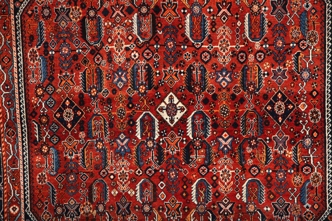 Persian Qashqai Kashkooli Carpet, circa 1900 in Handspun Wool and ...