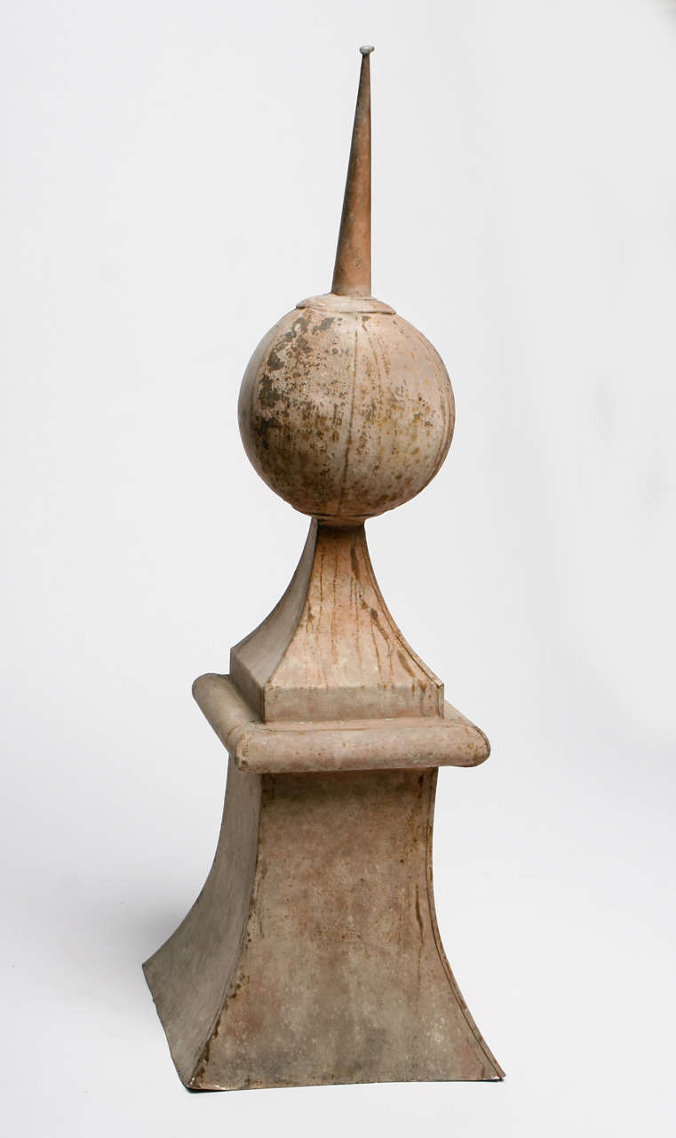 French Zinc Roof Finial at 1stDibs