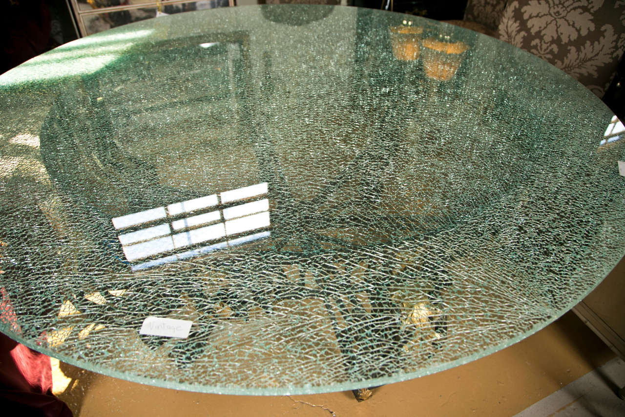 Incredible Photos Of Crackle Glass Dining Table Concept Shikalexa