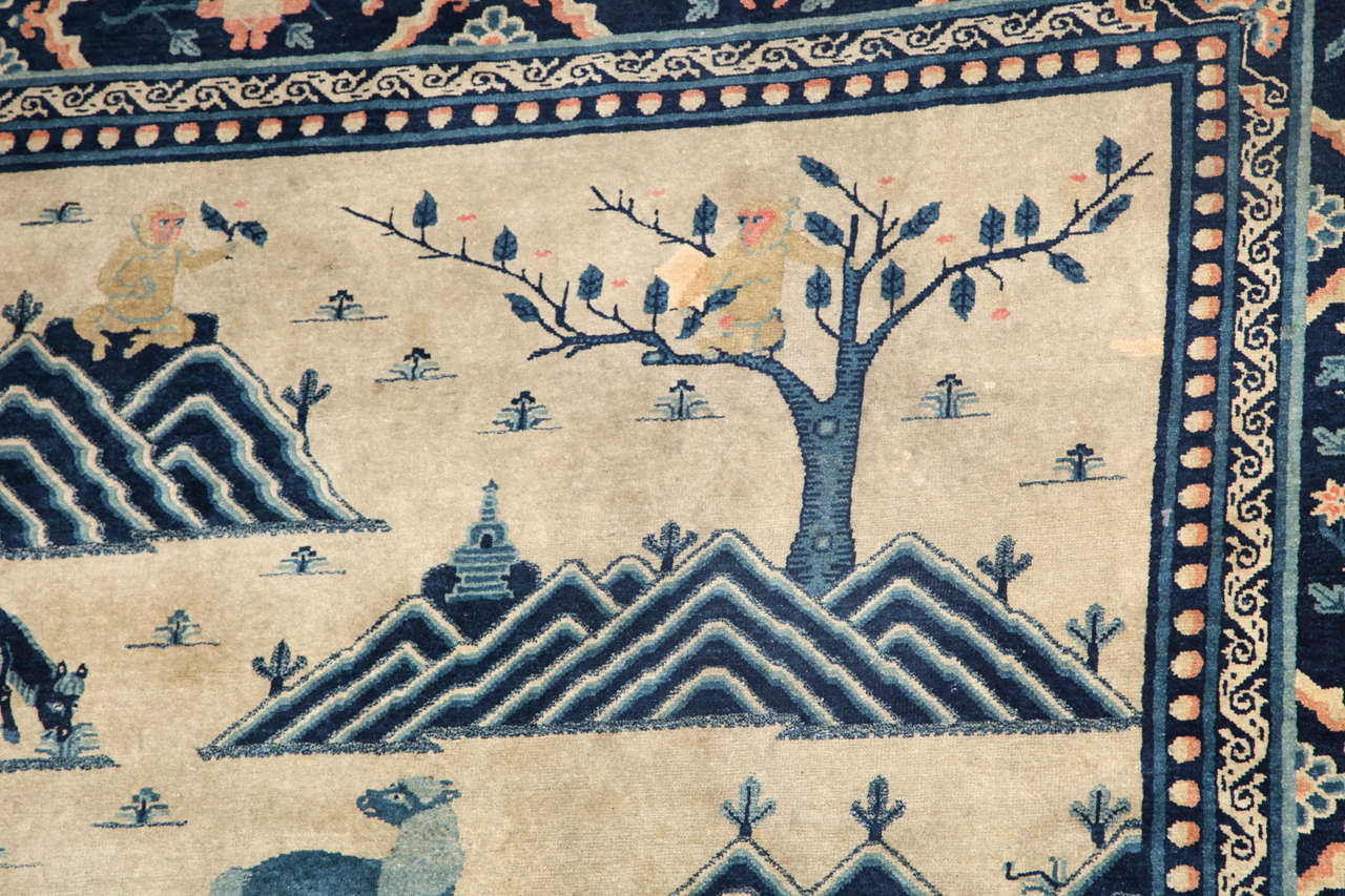 Late 19th Century Antique Chinese Carpet For Sale at 1stDibs | antique ...