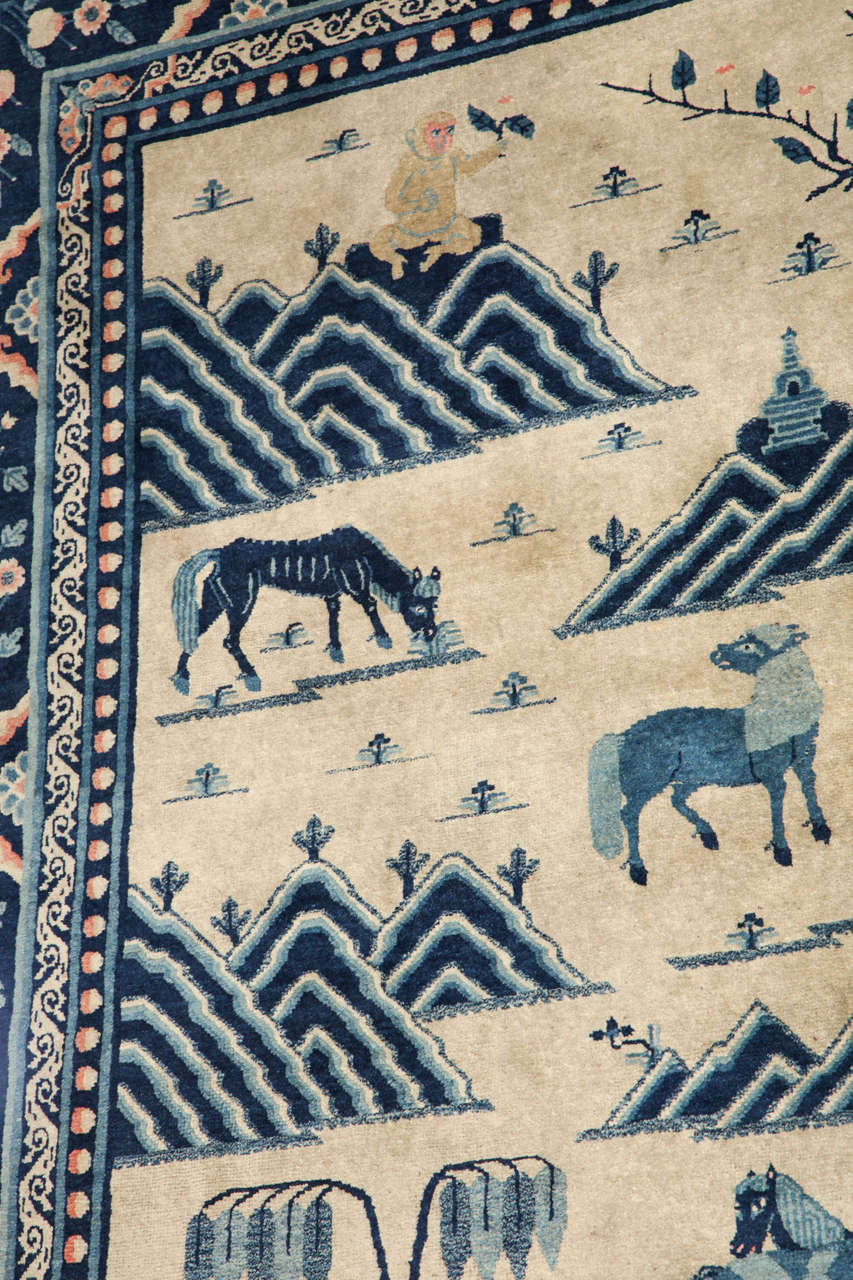 Late 19th Century Antique Chinese Carpet For Sale at 1stDibs | antique ...