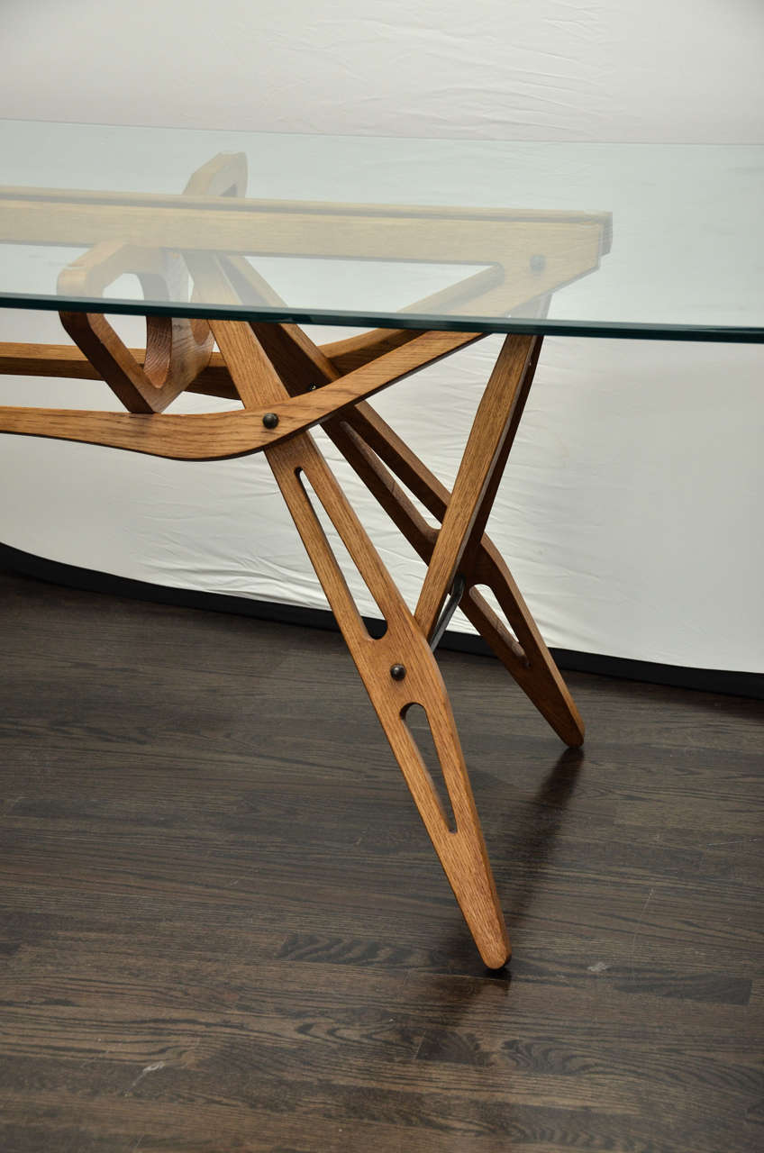 Mollino Oak Dining Table at 1stDibs