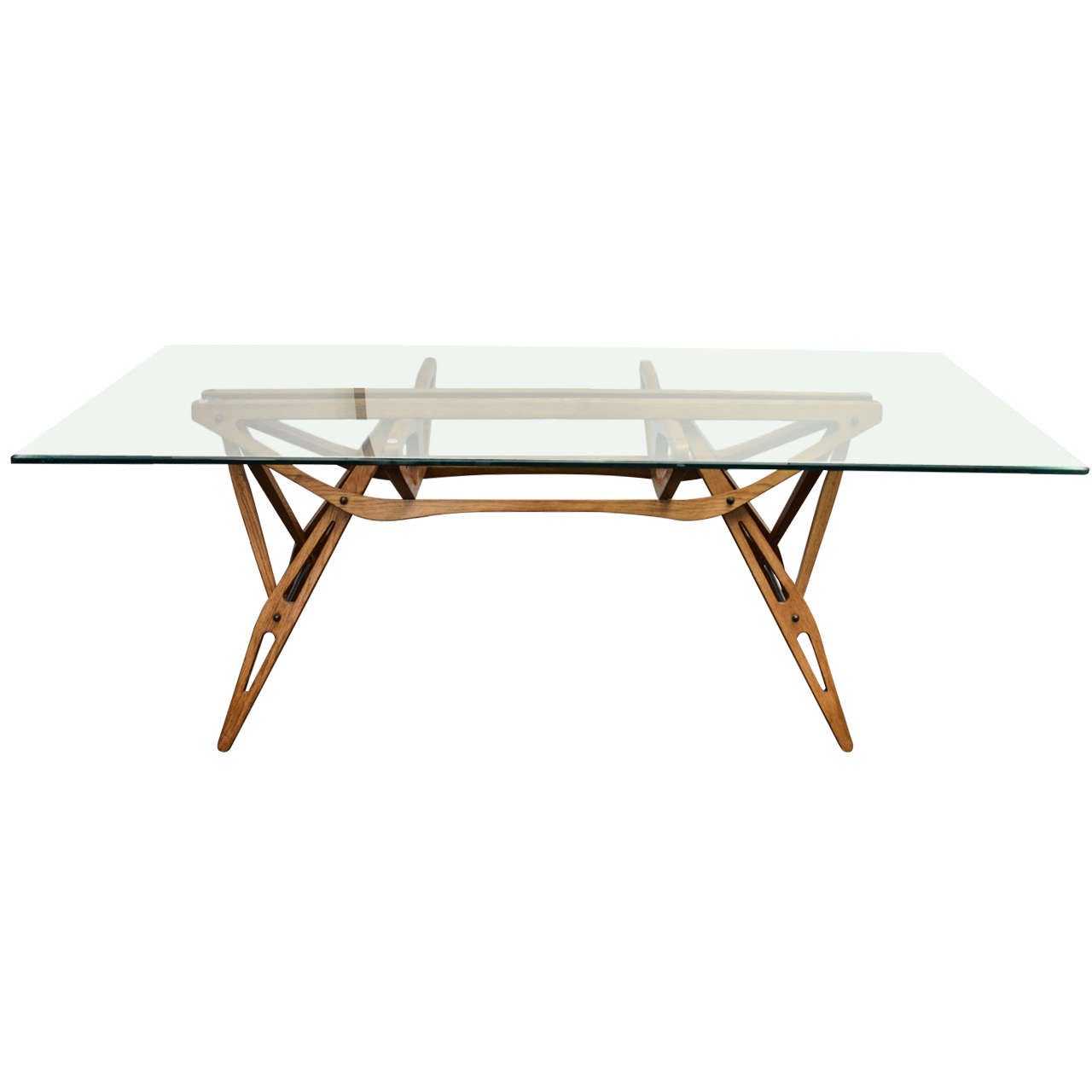 Mollino Oak Dining Table at 1stDibs