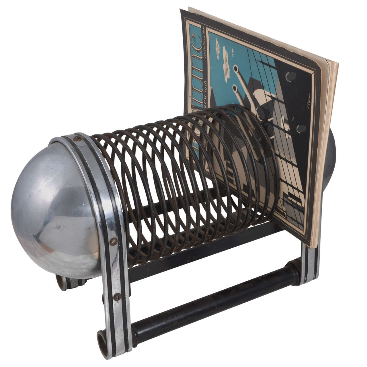 Mckay - Craft Machine Age Art Deco Magazine Rack By Carpenter at ...