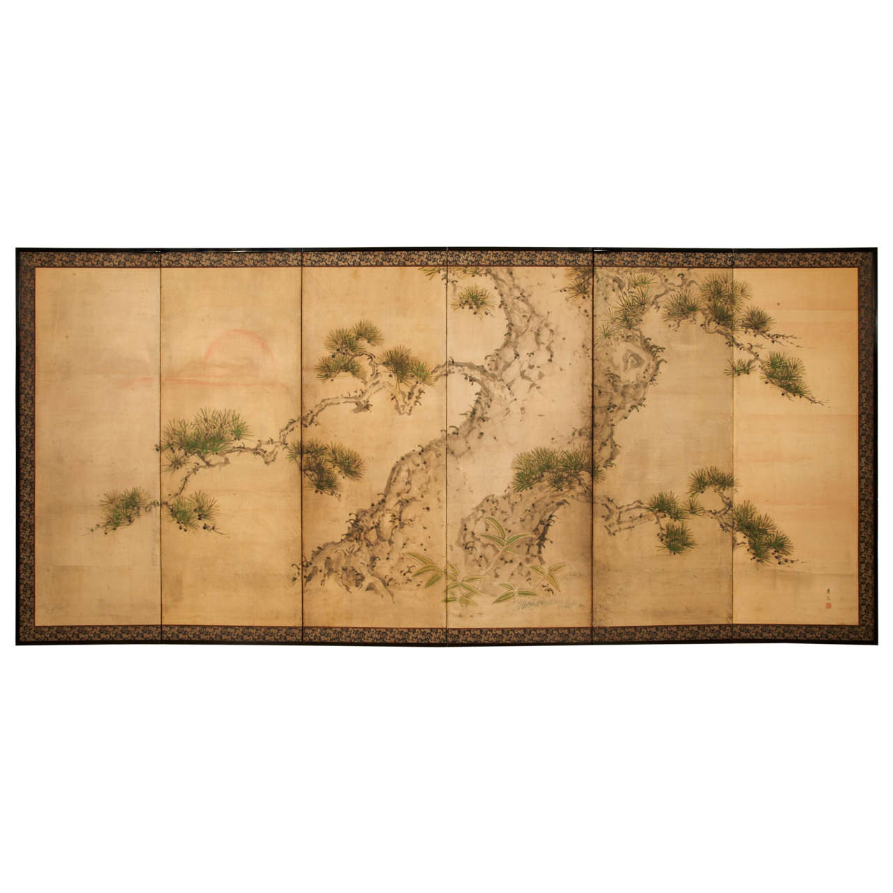 XIXth c.Japanese screen at 1stDibs