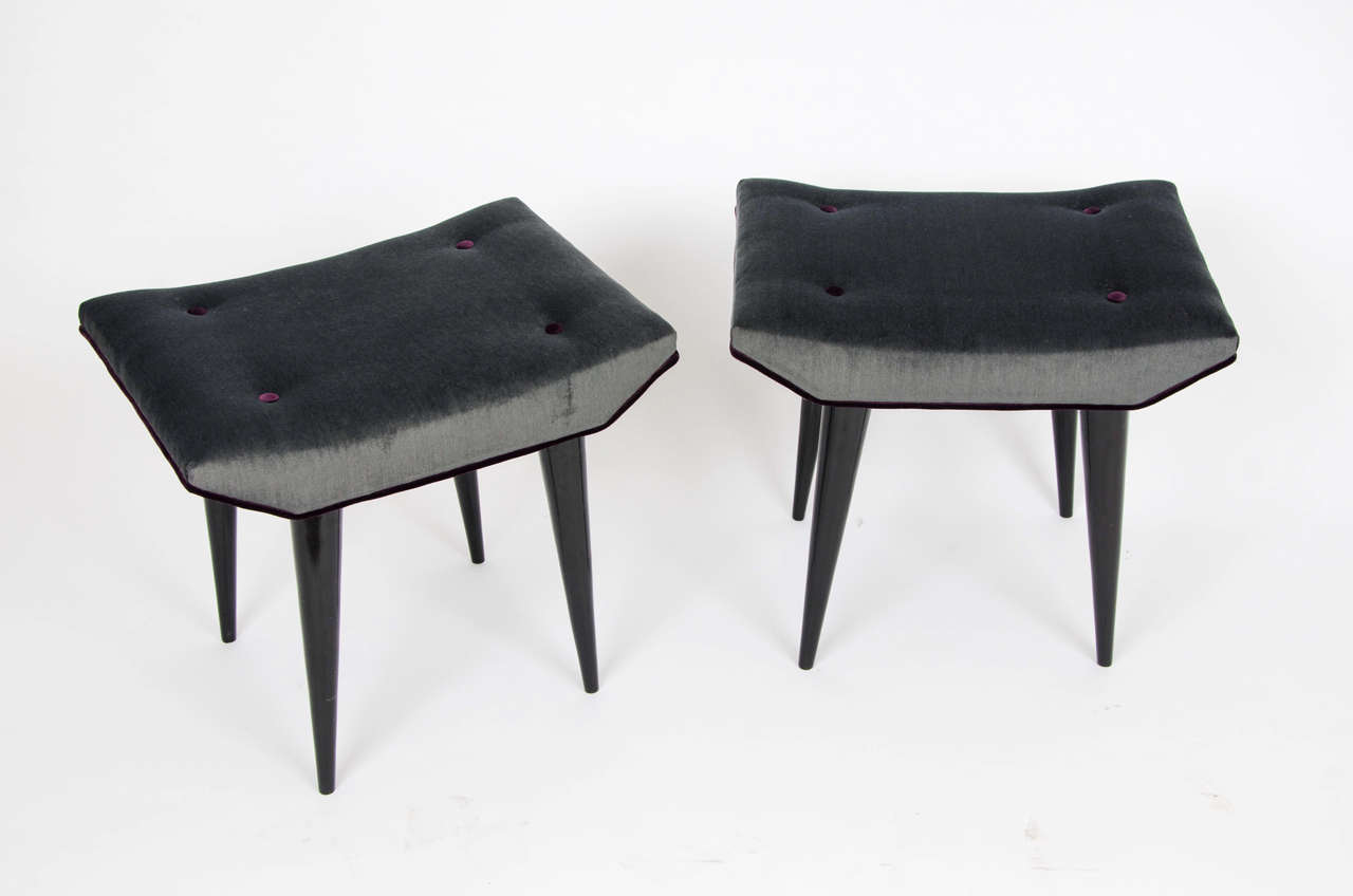 Italian Pair of Stools at 1stDibs