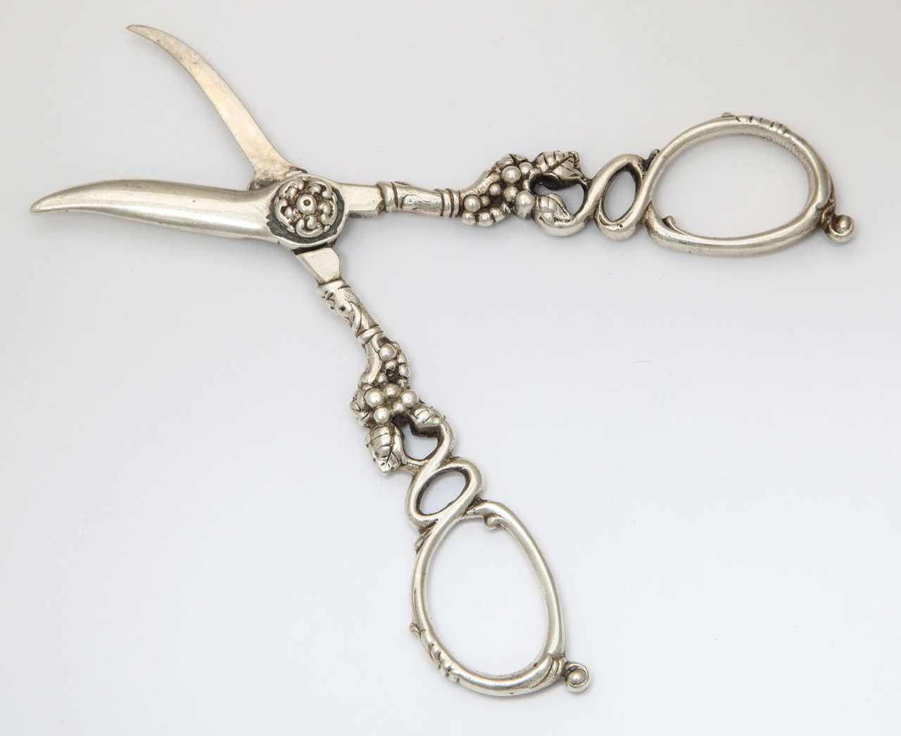 Gorgeous Victorian Era Sterling Silver Grape Shears Scissors at 1stDibs ...
