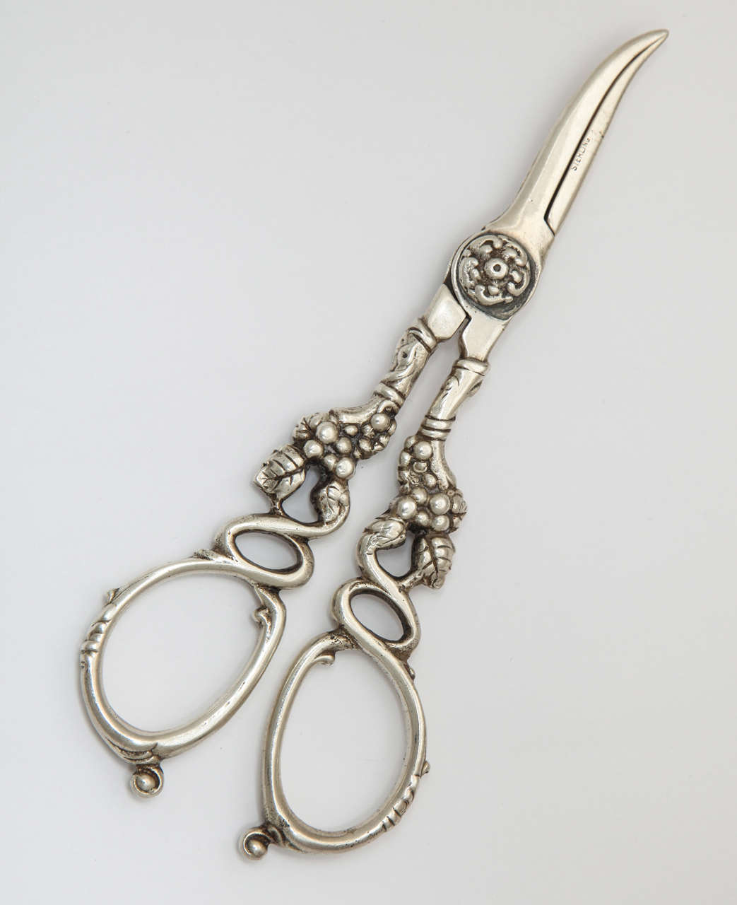 Gorgeous Victorian Era Sterling Silver Grape Shears Scissors at 1stDibs ...