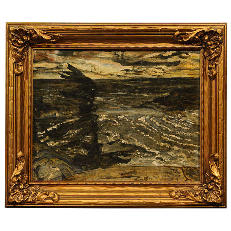 Oil Painting, copy of "Georgian Bay" by F.H.Varley (by M.Shore) at 1stDibs