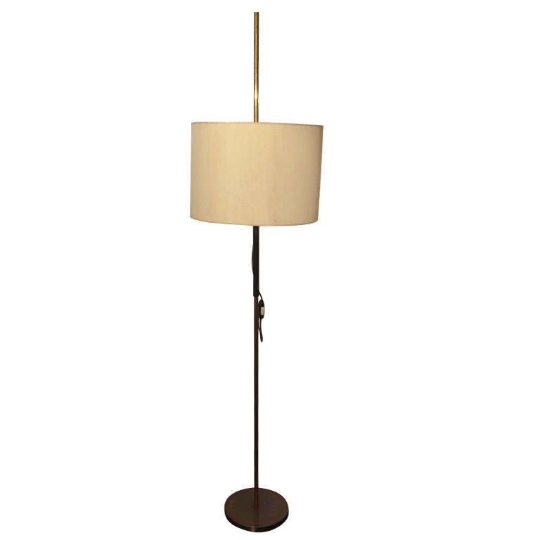 Unique Adjustable Metal Floor Lamp For Sale at 1stDibs