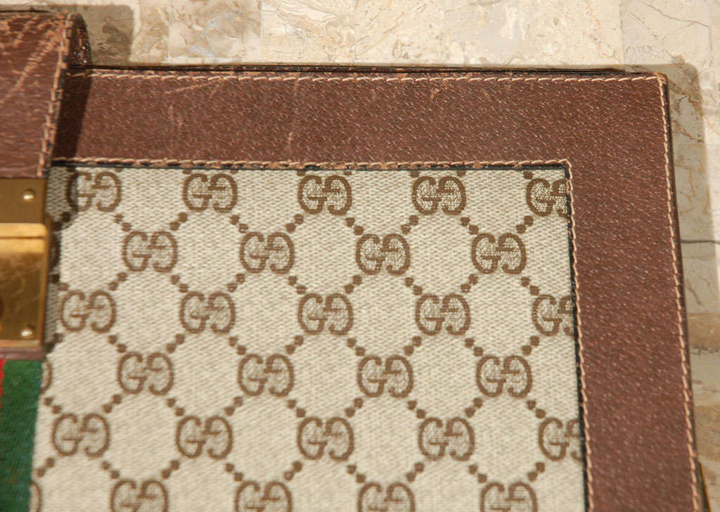 Vintage Monogram Gucci Portfolio at 1stDibs